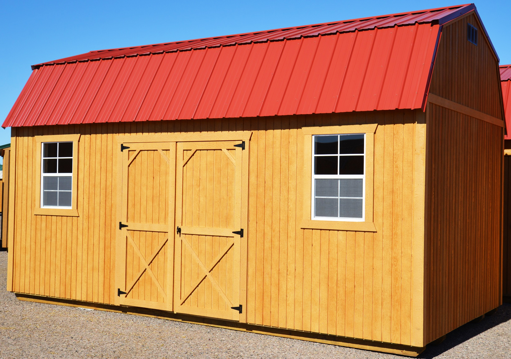 10' and 12' Wide Comes with *Double 36" Door,